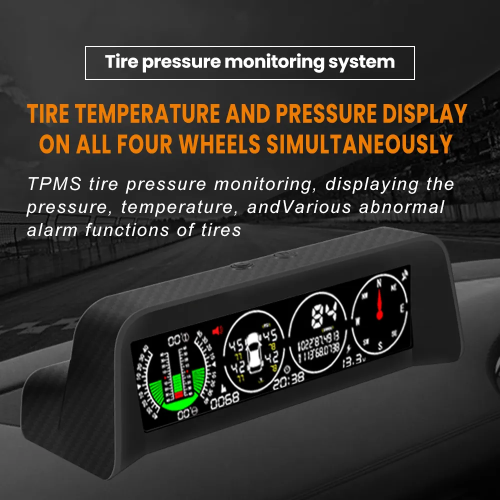 20244 In 1 TPMS, GPS Tire Monitor, Inclinometer, Gague, Compass For All ...