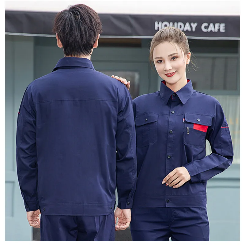 Factory Workshop Uniform Thin Long Sleeve Work Overalls Men Mechanic ...