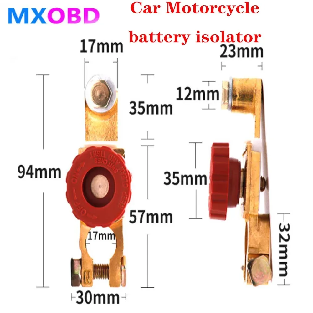 Car Motorcycle Battery Isolator Switch Quick Cut Off Rotary Disconnect ...