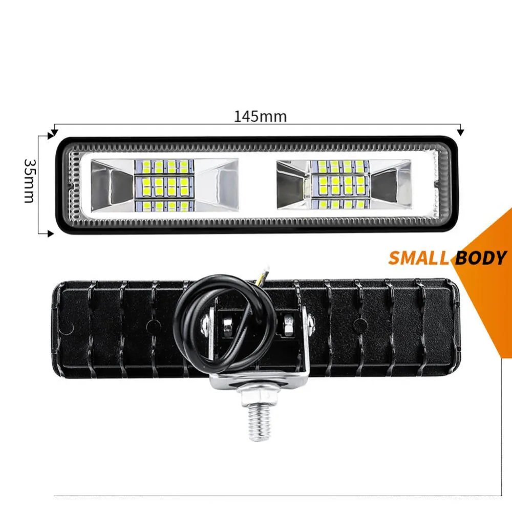 L-shaped 48W Led Off-road Vehicle Spotlight, 1600LM 6500k Car Work ...