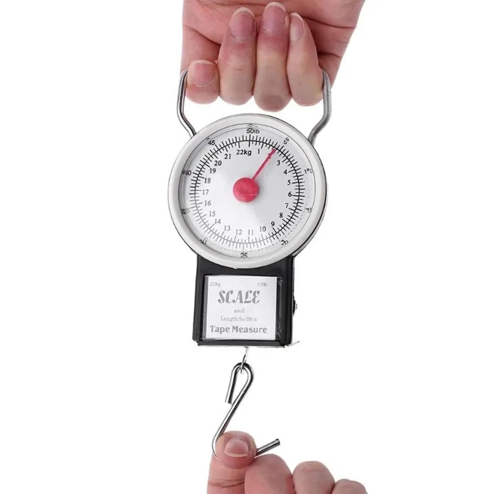 Portable Mini Dial Luggage Scale 22kg, Bag Weight Balance, Baggage ...