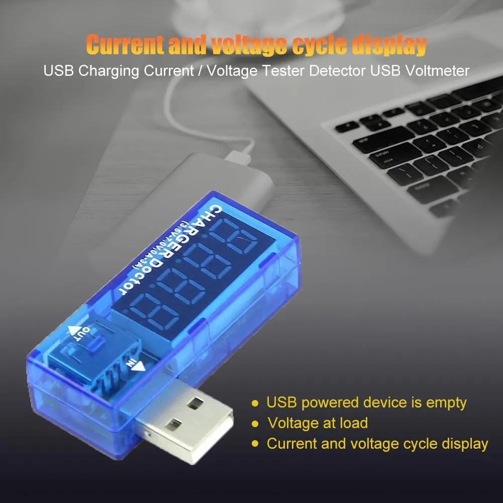 USB Charger Current Voltage Capacity Tester - Digital Volt Current ...