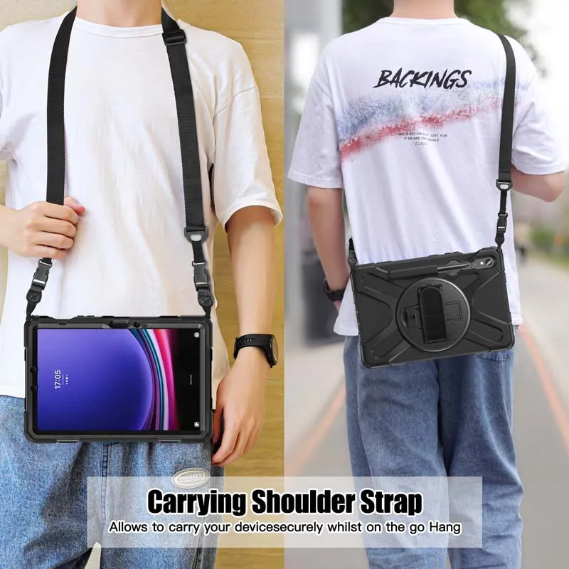 Hybrid Shockproof Case for Samsung Galaxy Tab S9 SM-X710 X716 X718 with ...