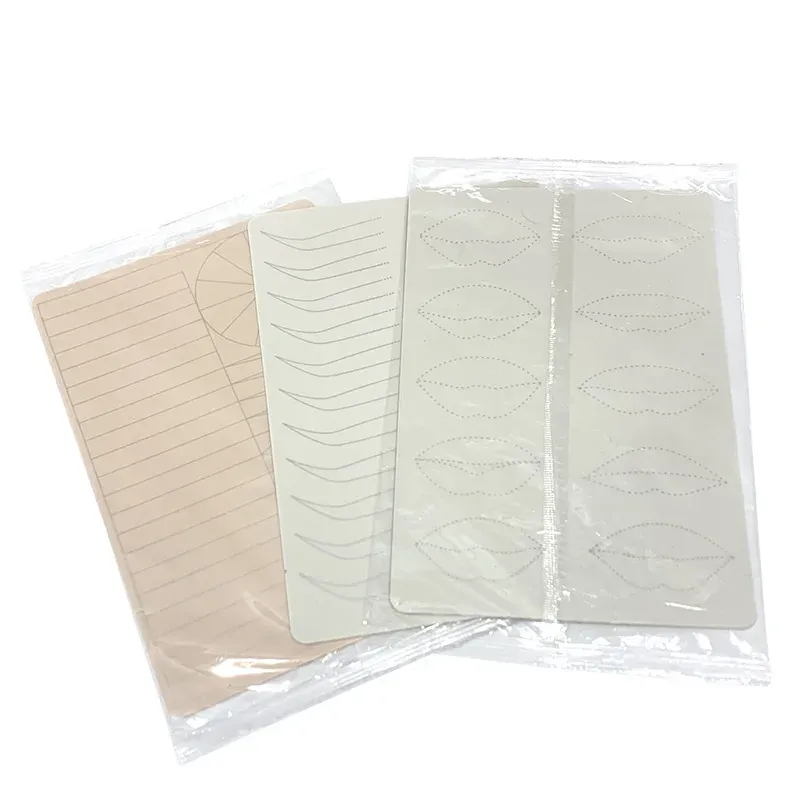 Silicone Practice Skin Permanent Makeup Training Sheet with Double ...