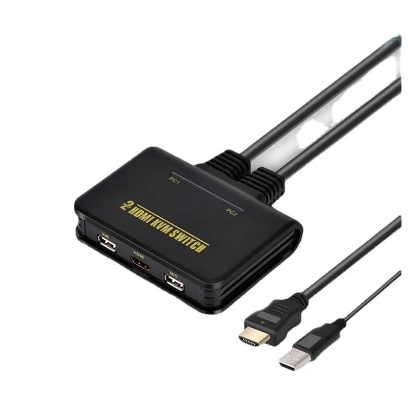 DHgate.com:4K HDMI Switch 2 Port KVM Switch with Remote, Auto-Switching ...