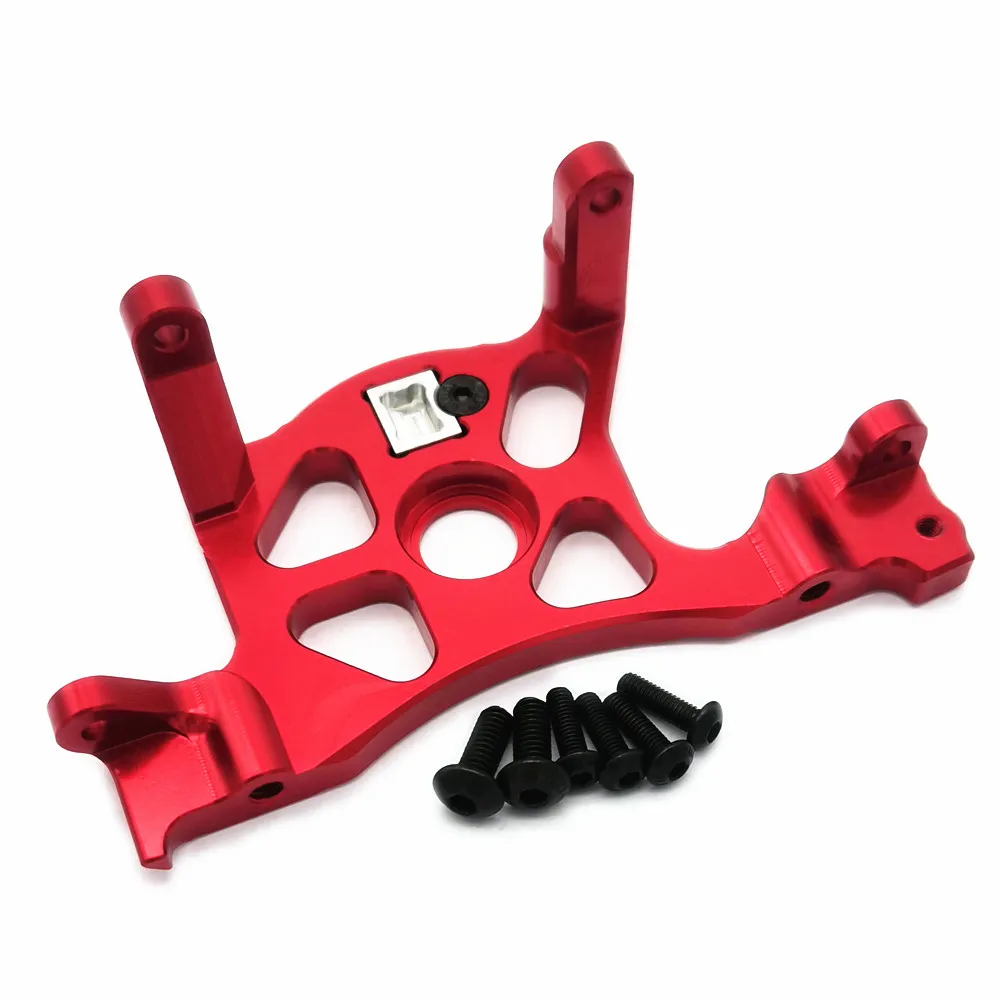 Traxxas Slash Rustler Rear Spur Gear Cover Aluminum Motor Mount in Red ...