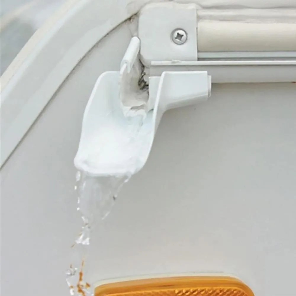 RV Gutter Spouts Mini Gutters for Gazebo and RV Roof Drip Edge Left and ...