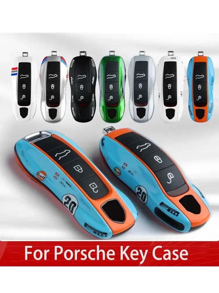 Porsche Keychain Car Key Cover Replacement for Cayenne 718 MACAN ...