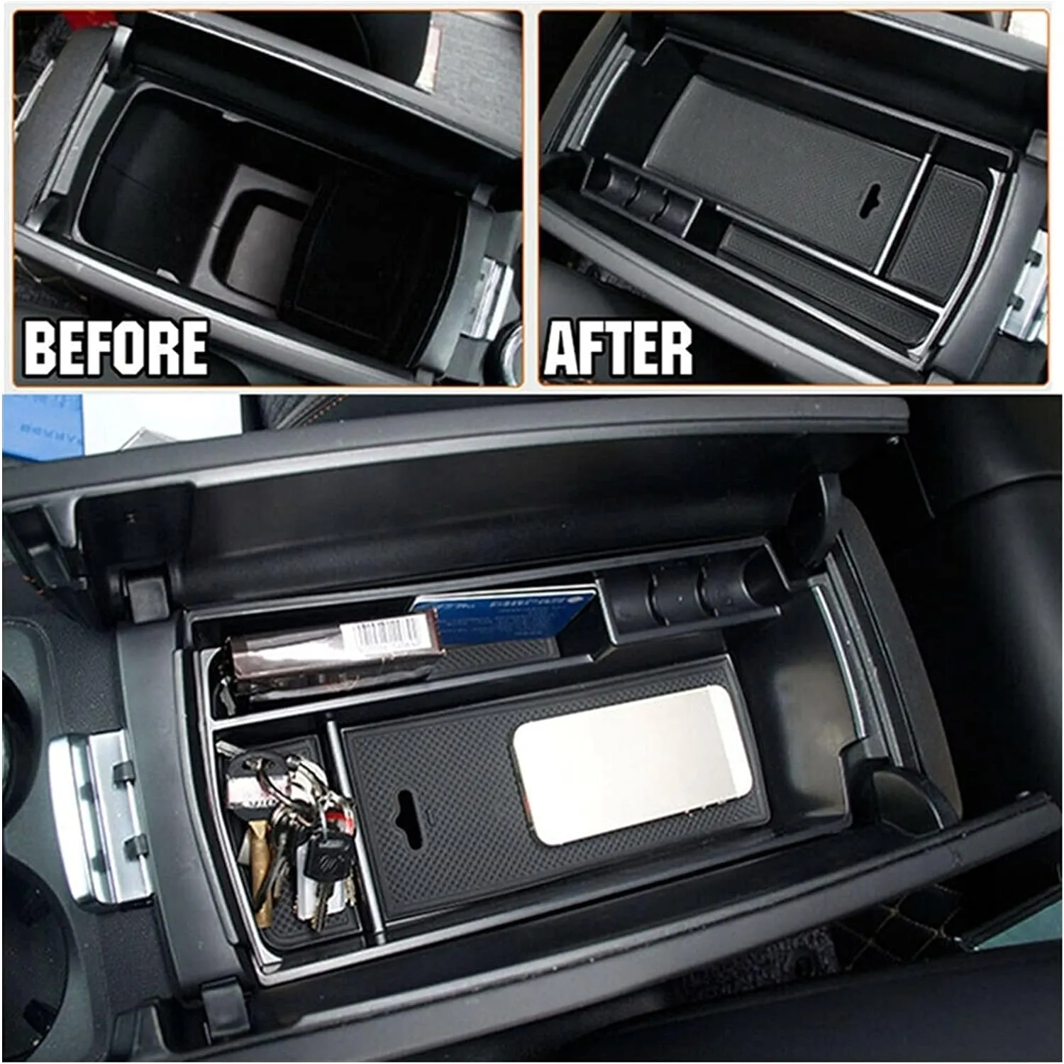 DHgate.com:Center Console Organizer Tray - PU Leather Armrest Secondary ...