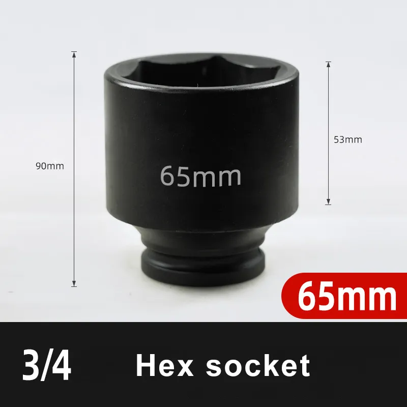 Heavy-Duty 90mm 3/4 Drive Impact Socket for Metric Pneumatic Wrenches ...