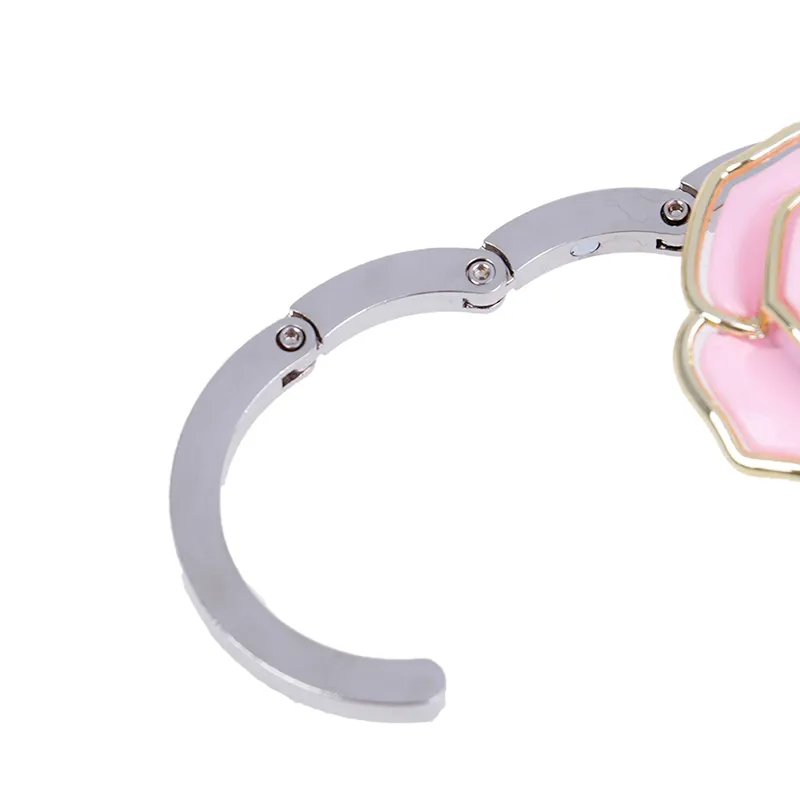 Elegant Rose Folding Purse Hanger: Portable Table Hook for Handbags ...