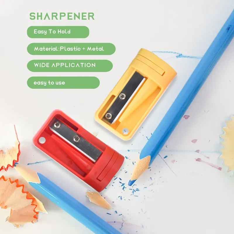 Carpenter Pencil Sharpener - Durable Manual Sharpener for Flat ...