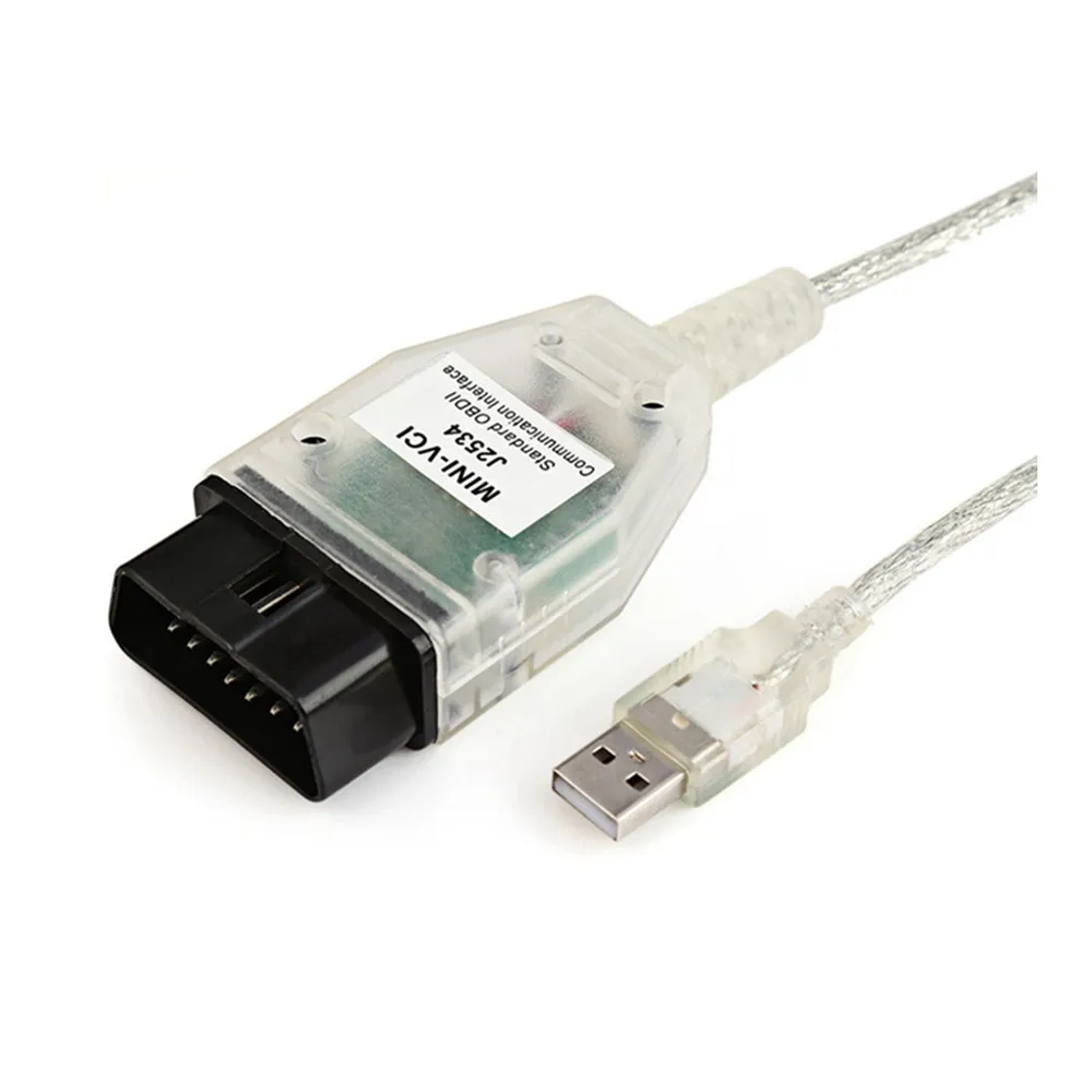 MINI VCI J2534 FTDI OBD2 Interface Cable for Toyota TIS Techstream ...