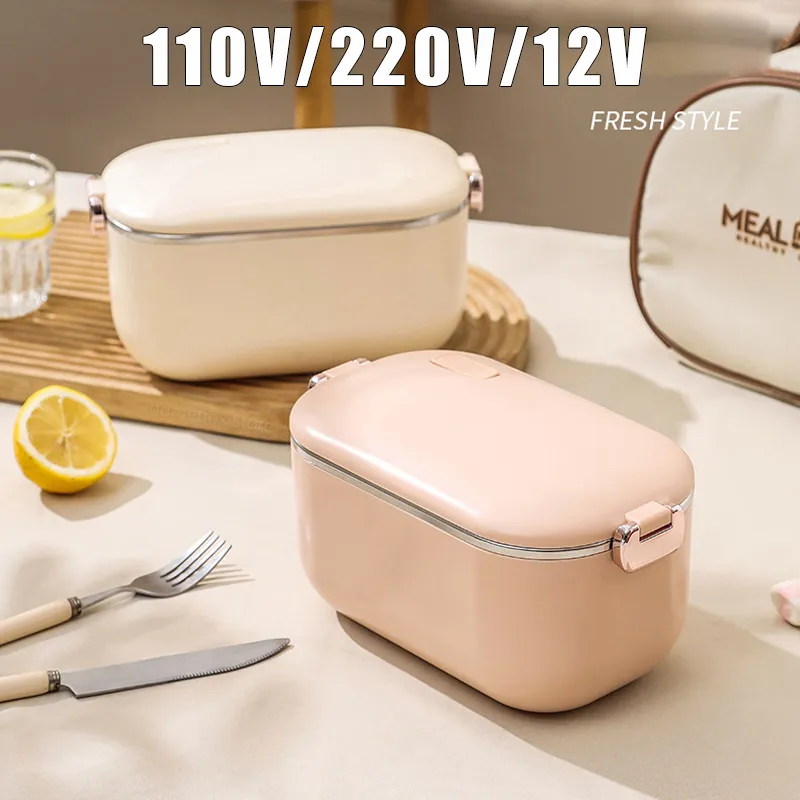 Portable Electric Heated Lunch Box - 110V/220V & 12V Car Use Food ...