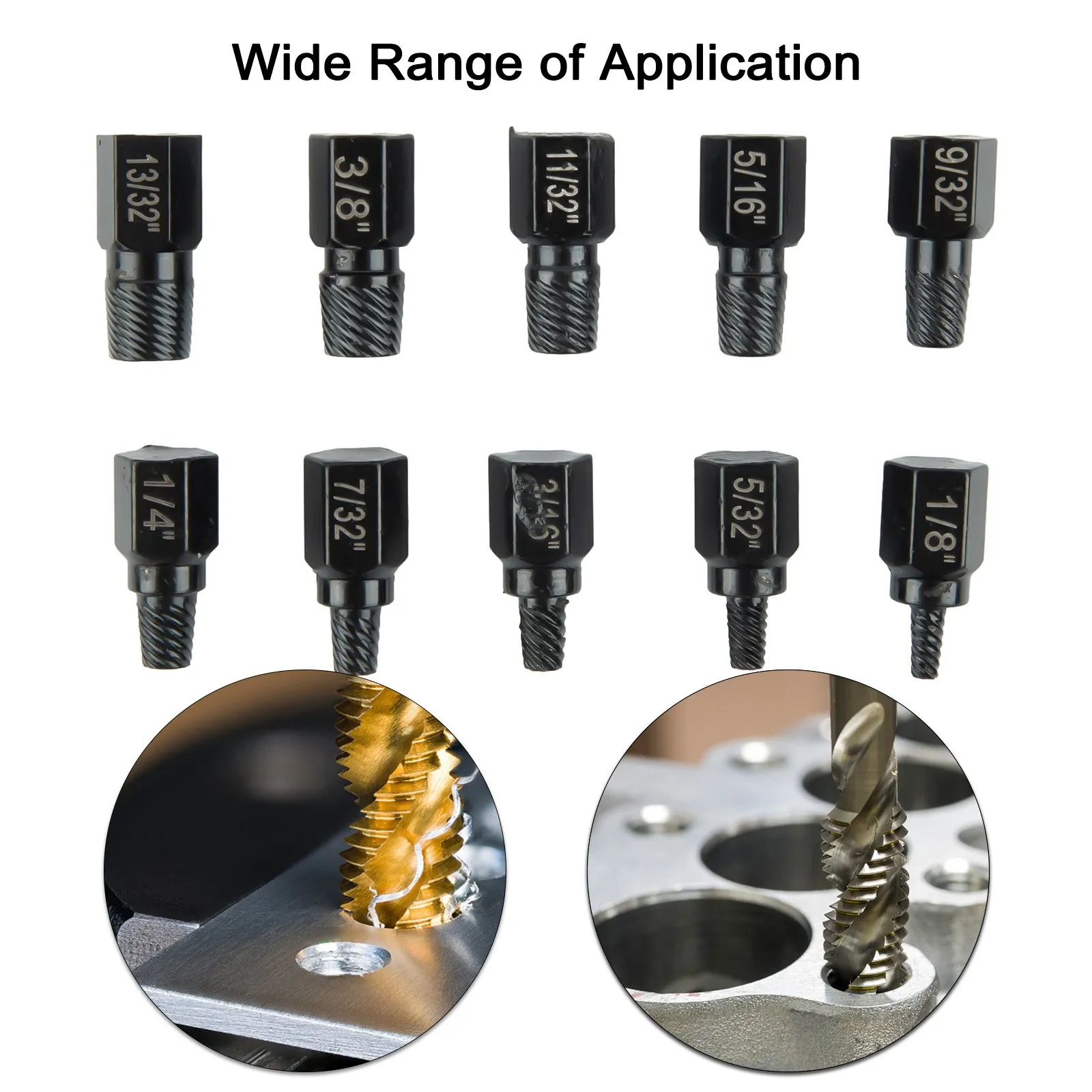 Rustproof Nut Extractor Set Includes 6 Popular Sizes for Home, Auto ...