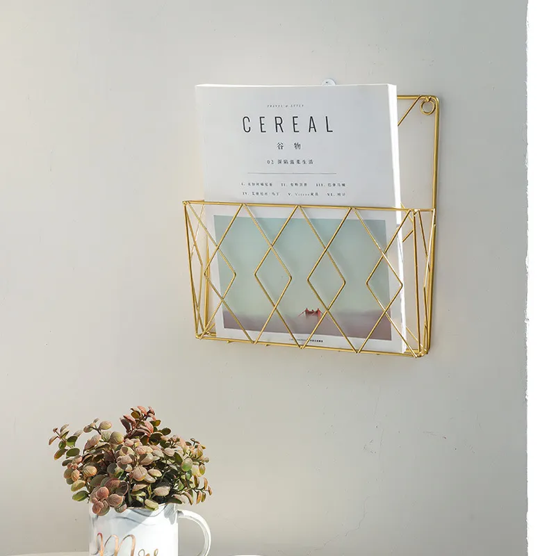 Wall Hanging File Organizer: Metal Mesh Wall File Holder For Office ...