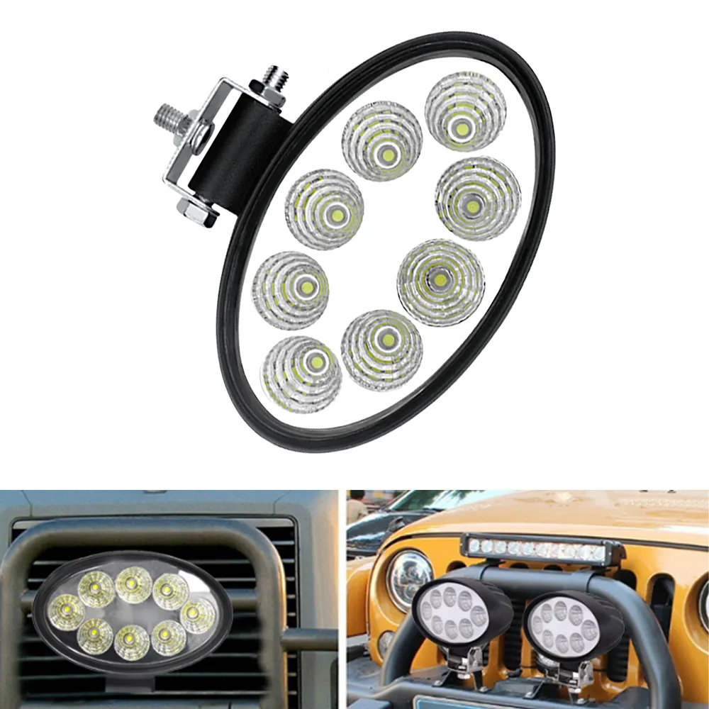 5 Oval LED Work Light - 12V/24V Driving Fog Lamp for Trucks, SUVs ...