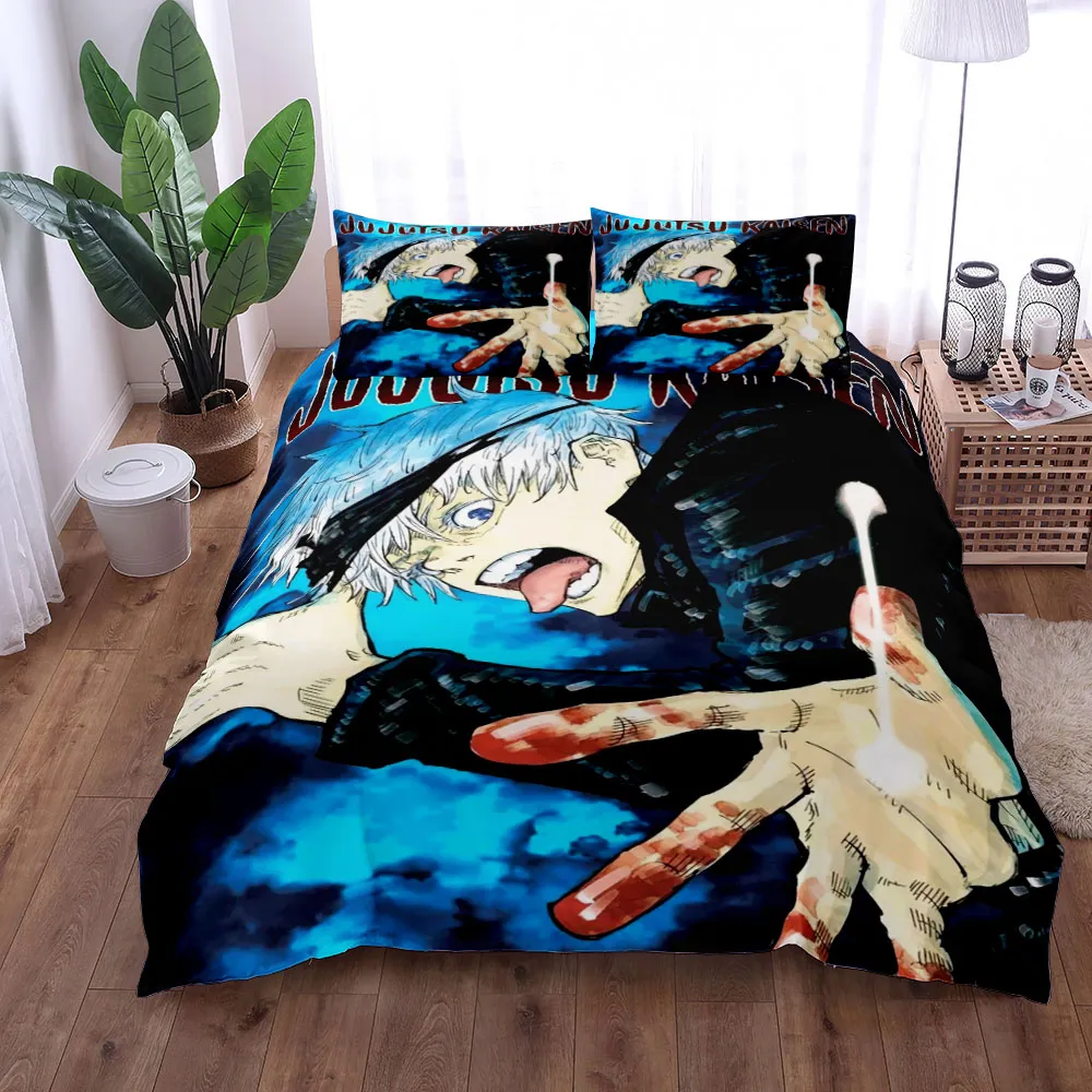 Satoru Gojo Jujutsu Kaisen Duvet Cover Set King Queen Double Full Twin ...