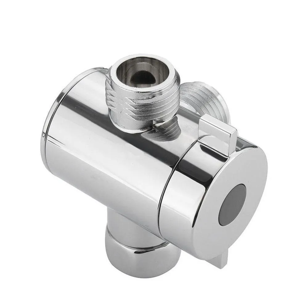 3-Way 1/2 Inch Bathroom Tee Connector Valve for Toilet Bidet Shower ...