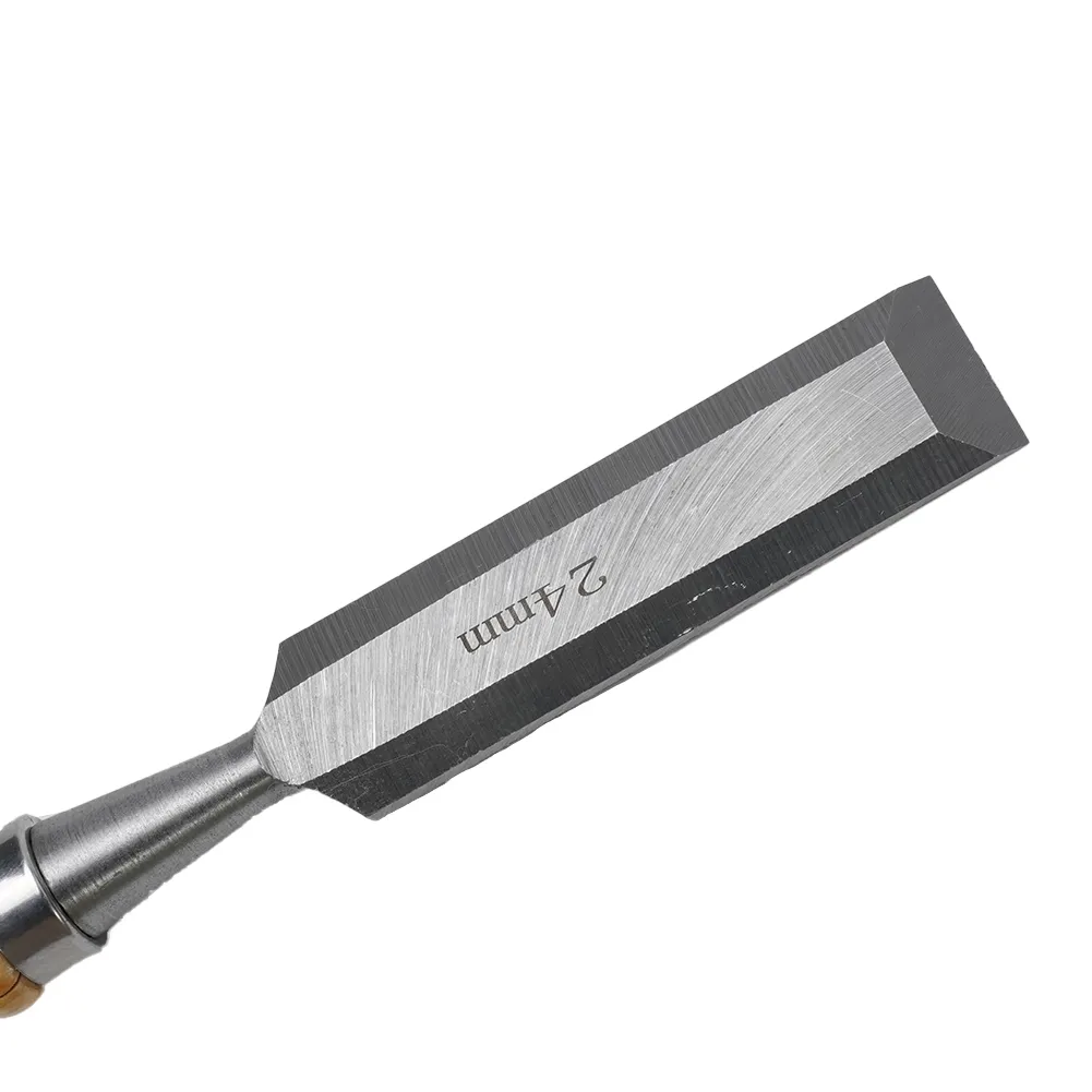 Wood Carving Chisel Set 6/12/18/24mm Flat Blades with Wood Handles for ...