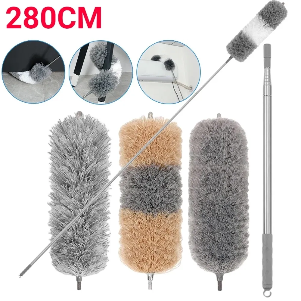 Extendable Microfiber Duster Cleaning Tool - 280cm Reach, Gap Dust ...