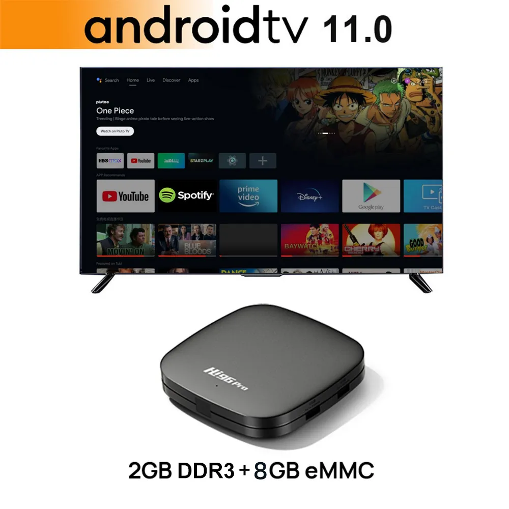 Android TV Box 4K: High Performance Media Player With Quad Core Processor, Dual Wifi, BT5.0 ...