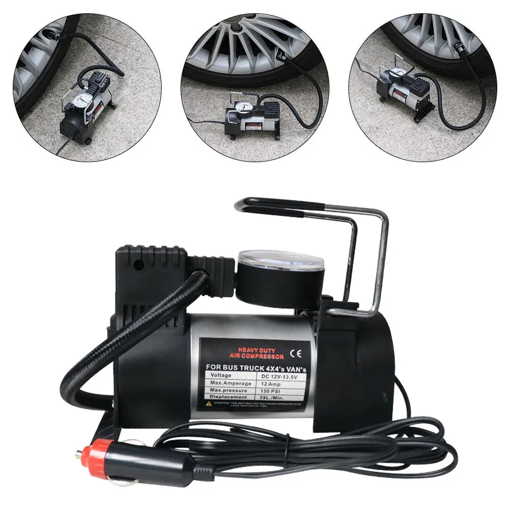 DHgate.com:Portable 12V 150PSI Mini Electric Car Tire Inflator Air ...
