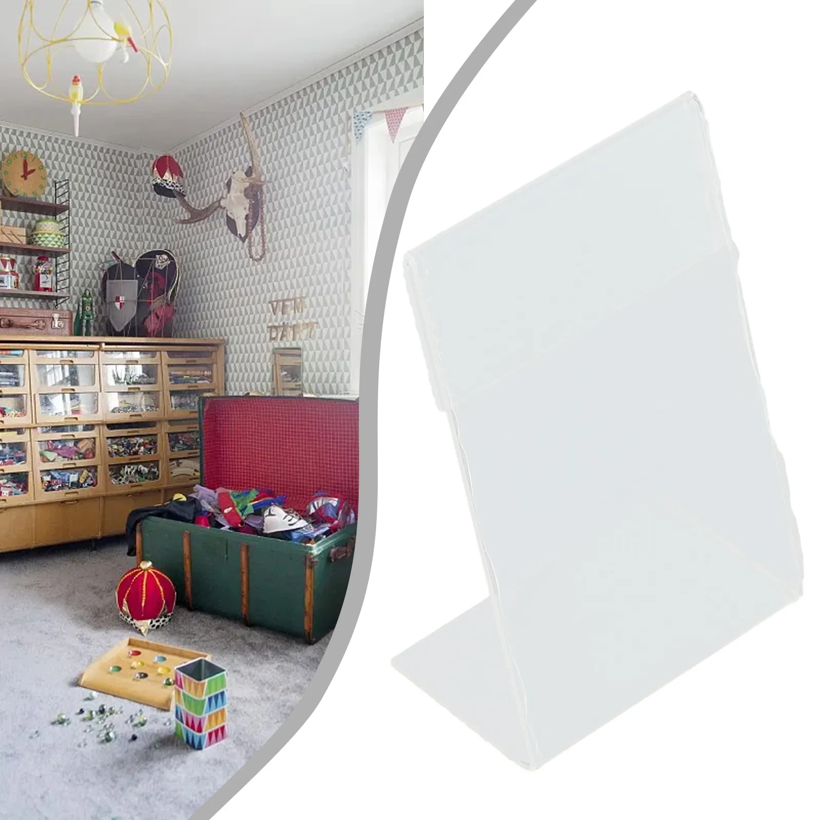 Wholesale Clear Acrylic Desk Mirror Display Stand For Photos, Cards ...