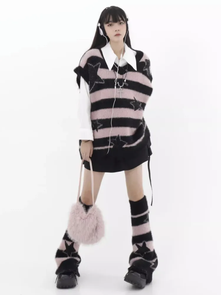 DHgate.com:Y2K Furry Gothic Sweater for Women - 2024 Streetwear:Sports ...
