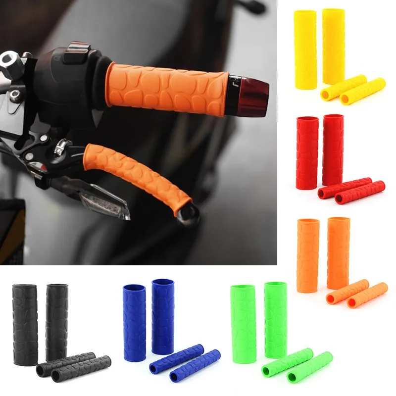 Material/Color MTB Bike Handlebar Grips Shock-Absorbing Lever Cover ...