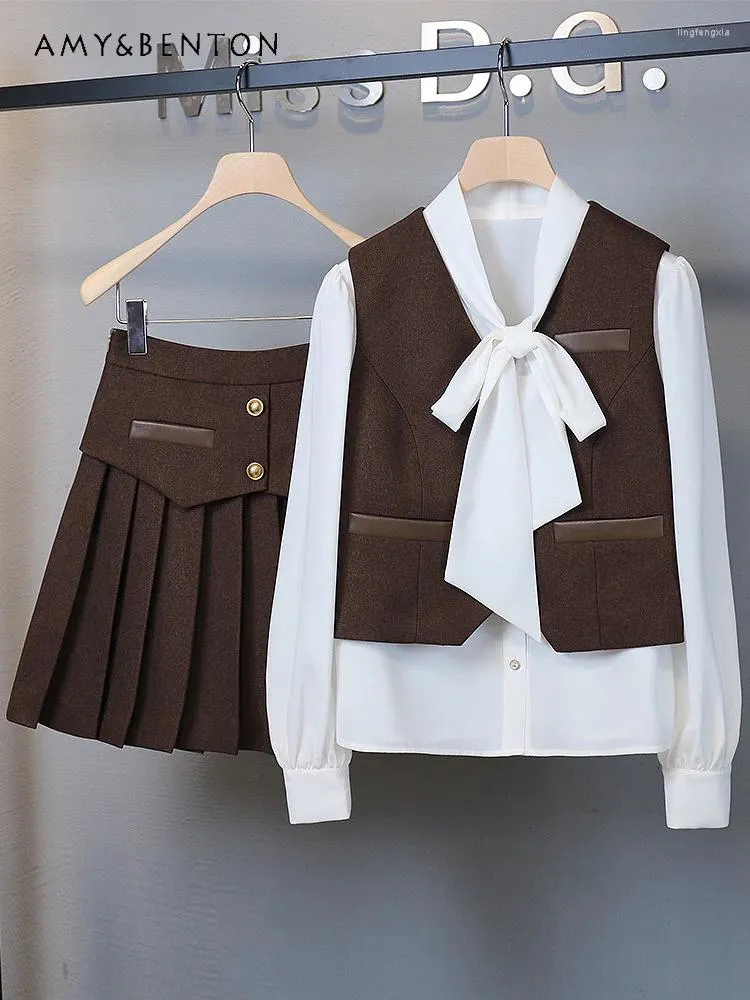Work Dresses Office Lady Elegant Fashion Skirt Sets Spring Autumn Suit ...
