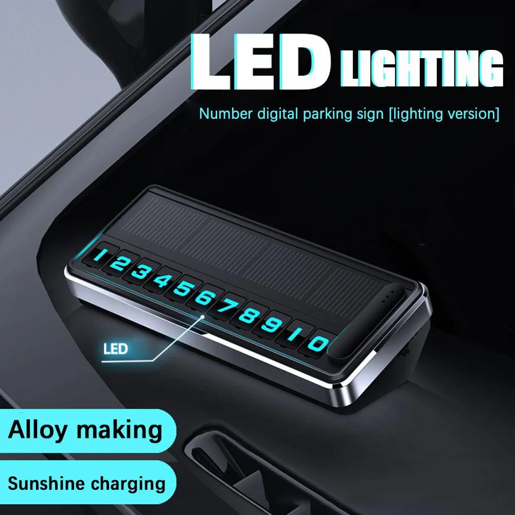 DHgate.com:Solar-Powered LED Car Number Plate Light, Temporary Car ...