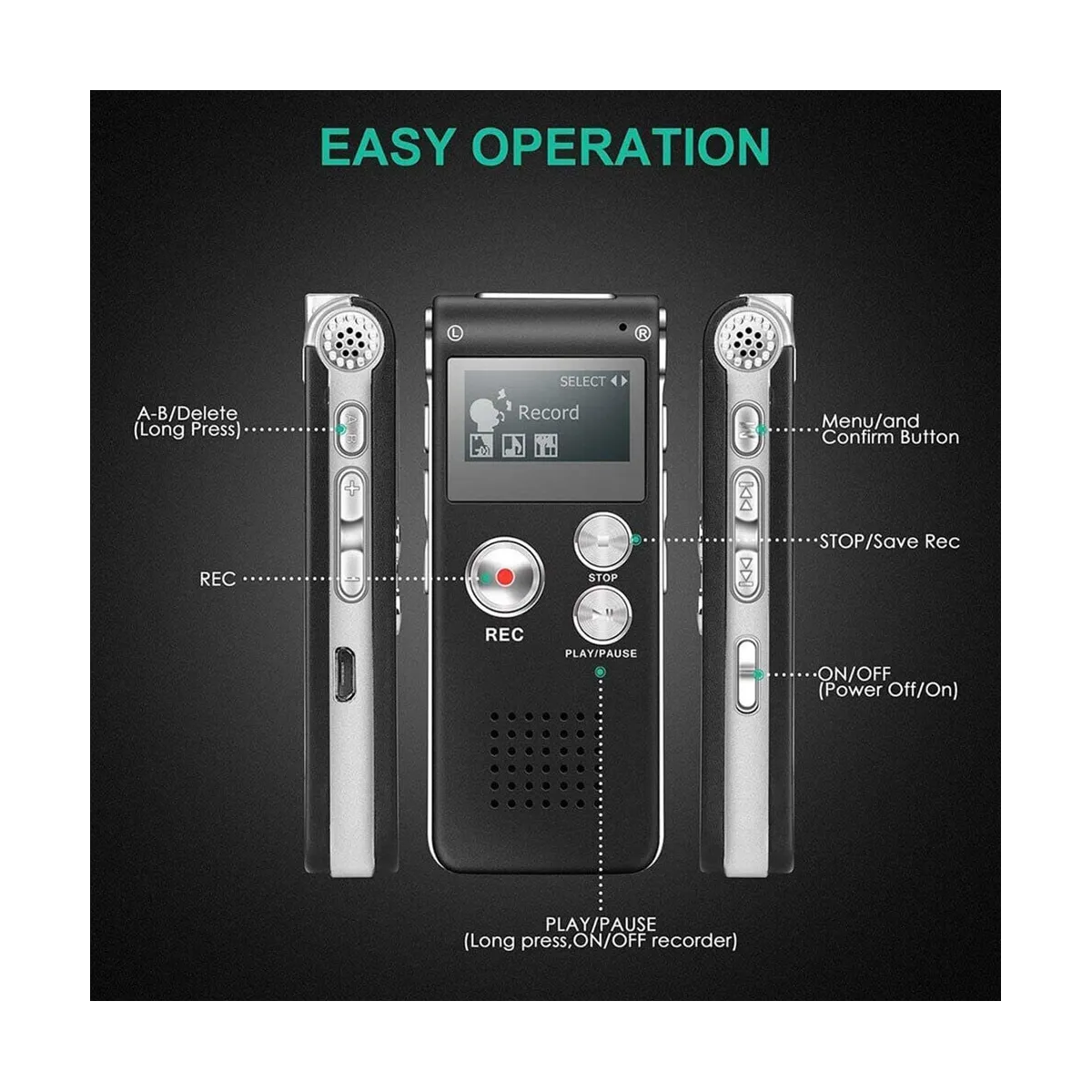 DHgate.com:Ghost Hunting EVP Recorder: Digital Voice Activated USB ...