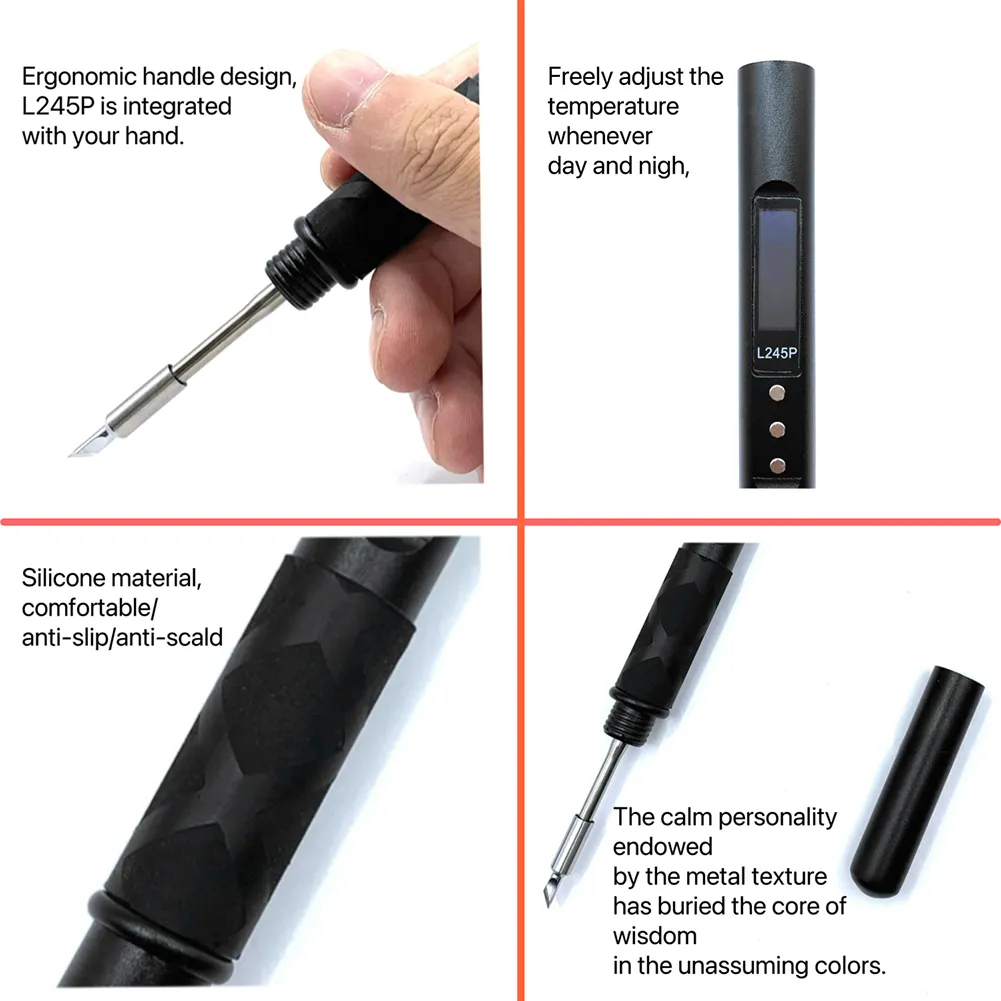 Portable 65W Smart Soldering Pen - Digital OLED, CNC Aluminum Alloy ...