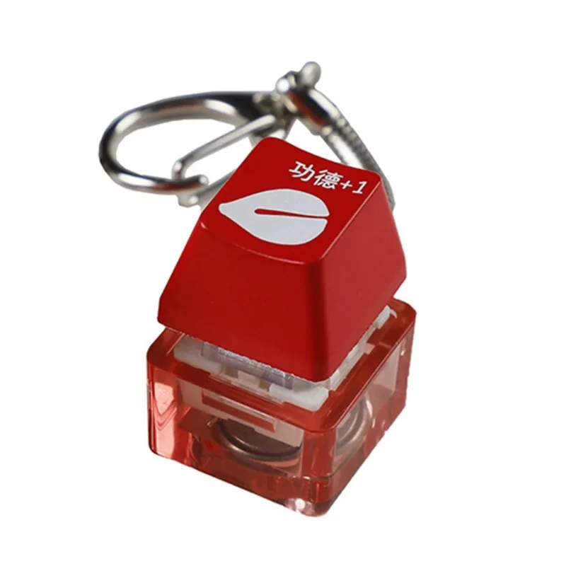 Red Switches Mechanical Keyboard Tester RGB Glowing Clicky Keychain ...
