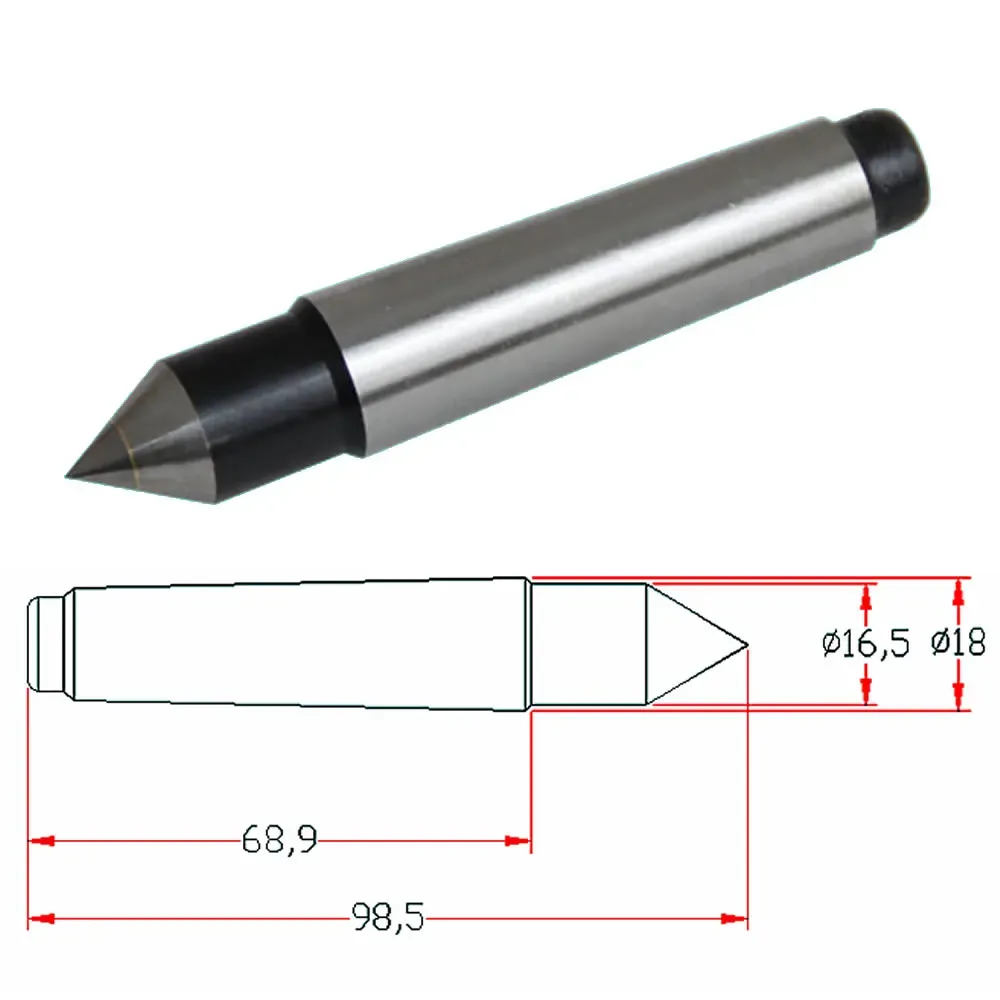 Light Duty Live Center MT2 Morse Taper CNC Rotary Axis Tailstock Lathe ...