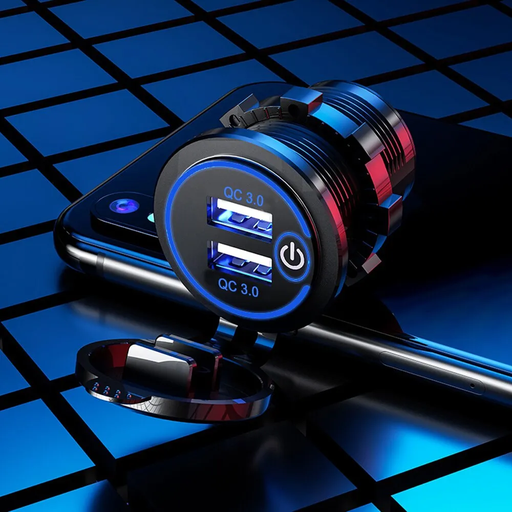 DHgate.com:Quick Charge 3.0 Dual USB Fast Car Charger Socket ...