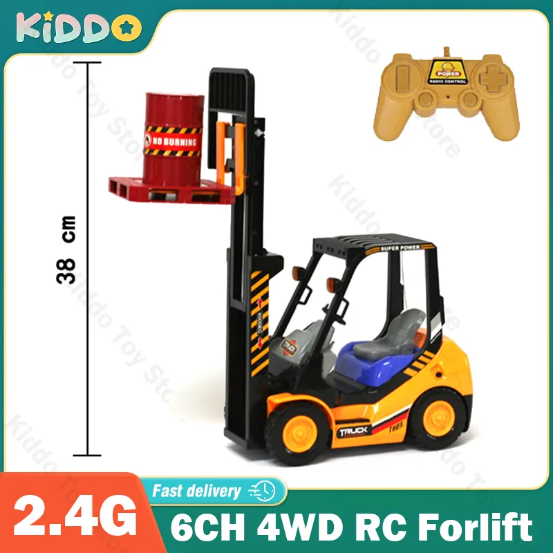 DHgate.com:6CH 4WD RC Forklift Truck with 2.4G Remote Control, Shovel ...