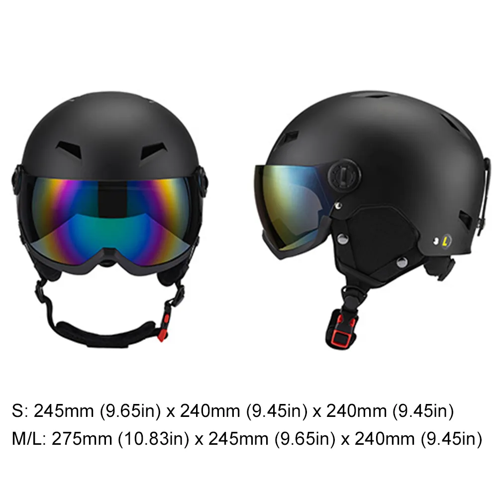 Anti-Impact EPS Snow Helmet with Protective Windproof Ski Goggles for ...