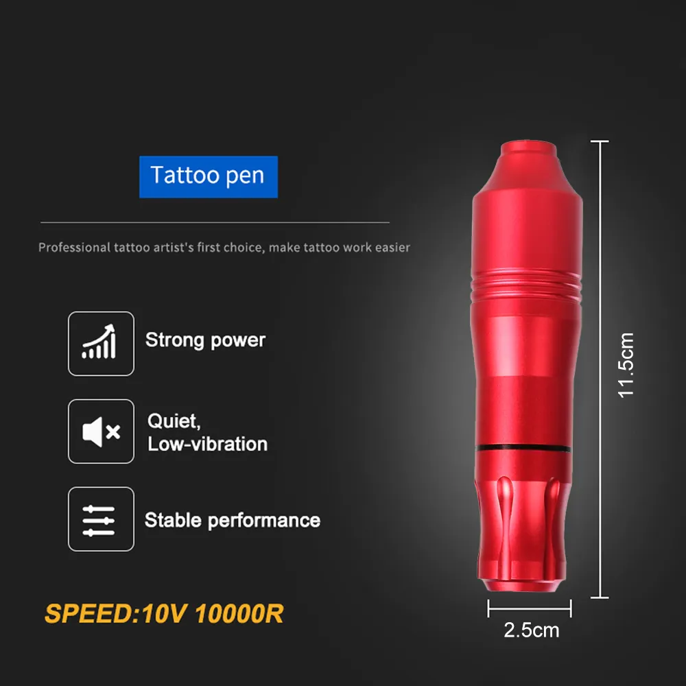 Pro Rotary Tattoo Machine Pen Liner Shader with 10000RPM Motor ...