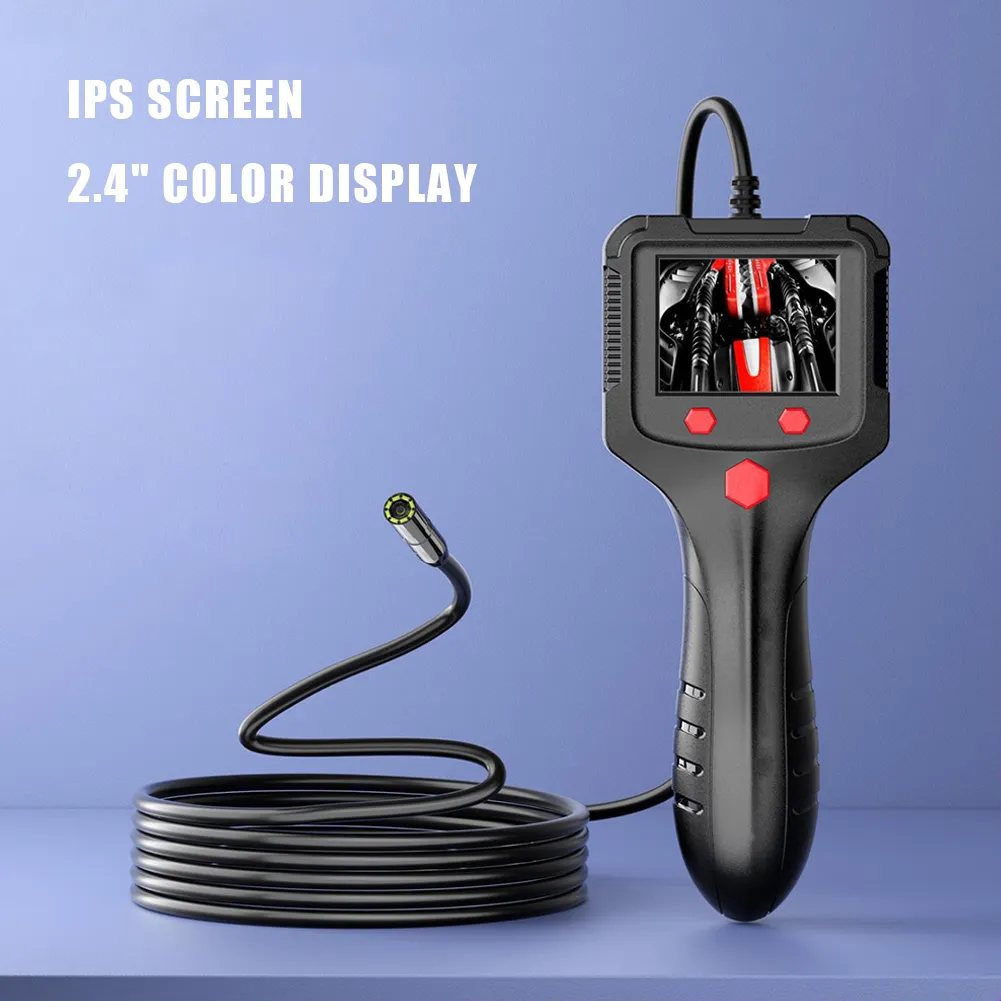8mm Borescope Camera, 2.4 IPS Screen, 1080P HD Waterproof Pipe ...