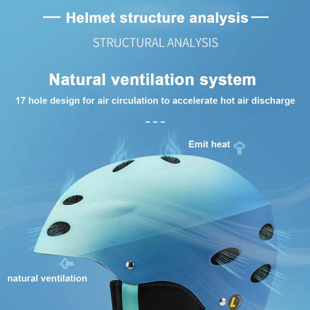 Gradient Ski Helmet with 17 Cooling Vents Adjustable Snowboard Helmet ...