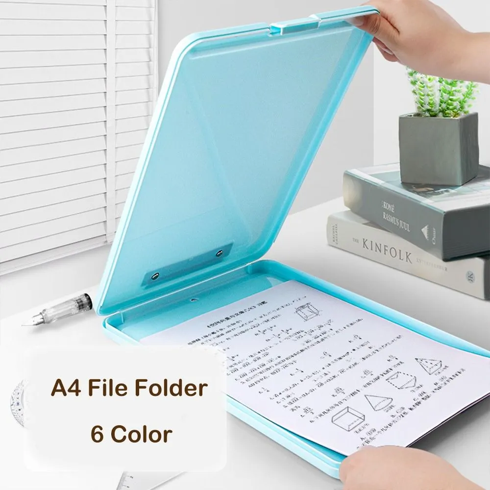 Plastic Clipboard with Storage A4 File Organizer Case - Document Holder ...