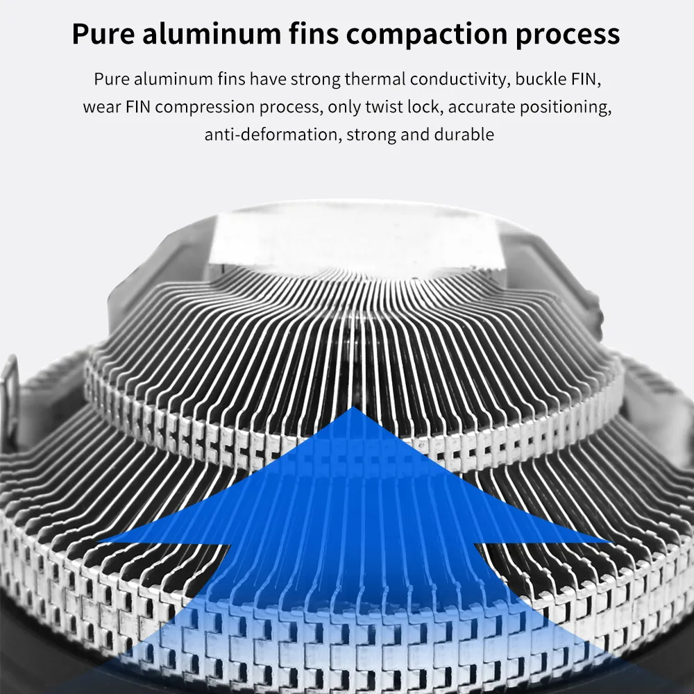 120mm CPU Cooler Fan For Intel & AMD TISHRIC RGB 3Pin PWM PC Fan From ...