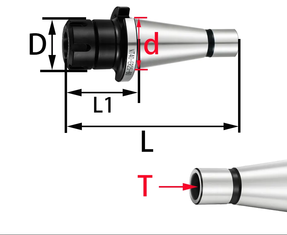 ISO30 ISO40 ISO50 NT ER Tool Hold NT30 NT40 NT50 ER11 ER16 ER20 ER25 ...