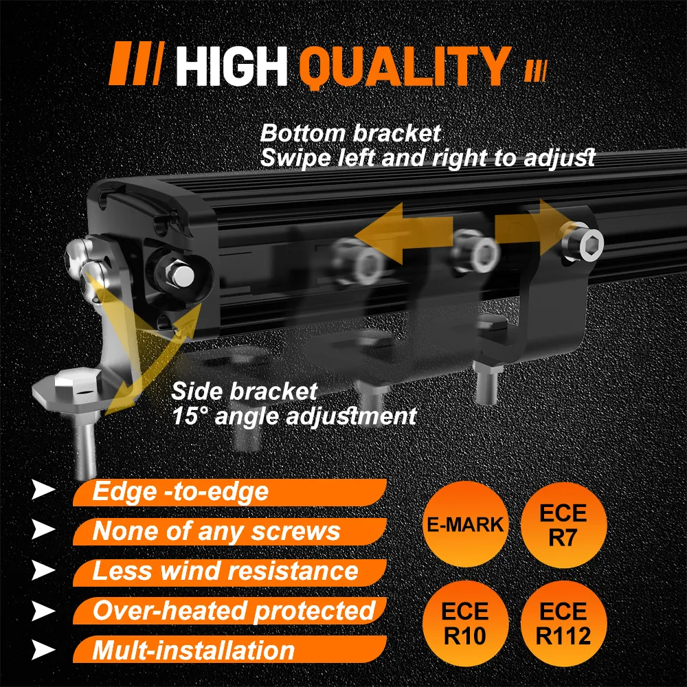 Truck Led Light Bar 52 Inch Offroad Light Bar With Spot & Flood Beam ...