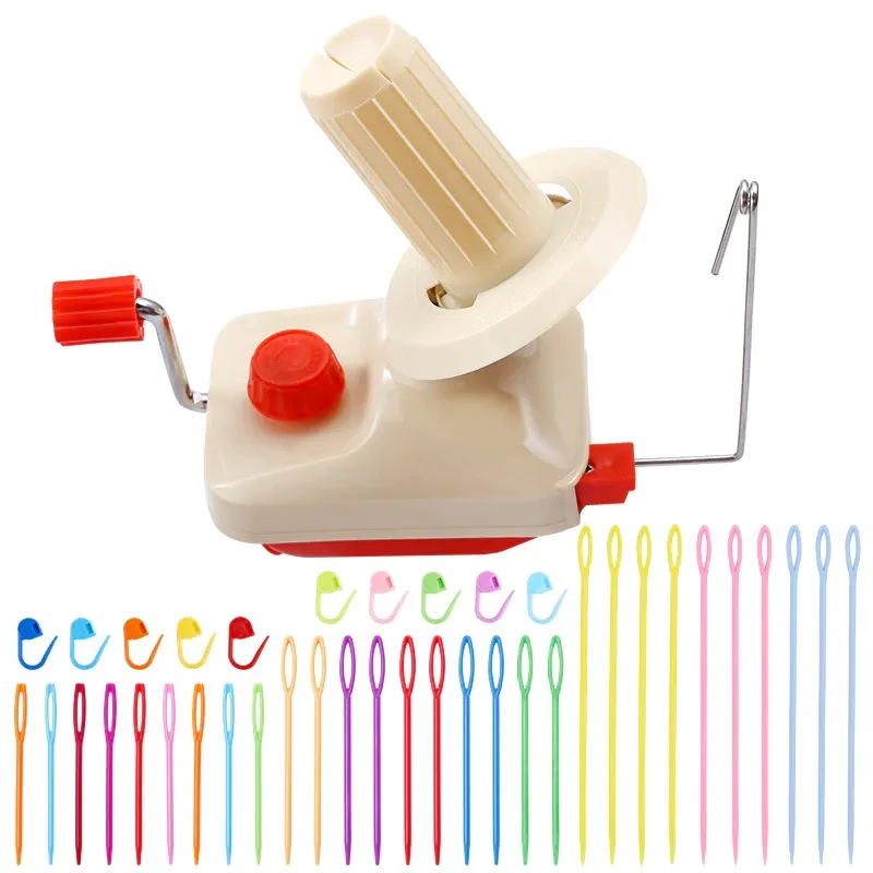 Handheld Fiber Yarn Winder - Quick Knitting Wool String Line Ball ...