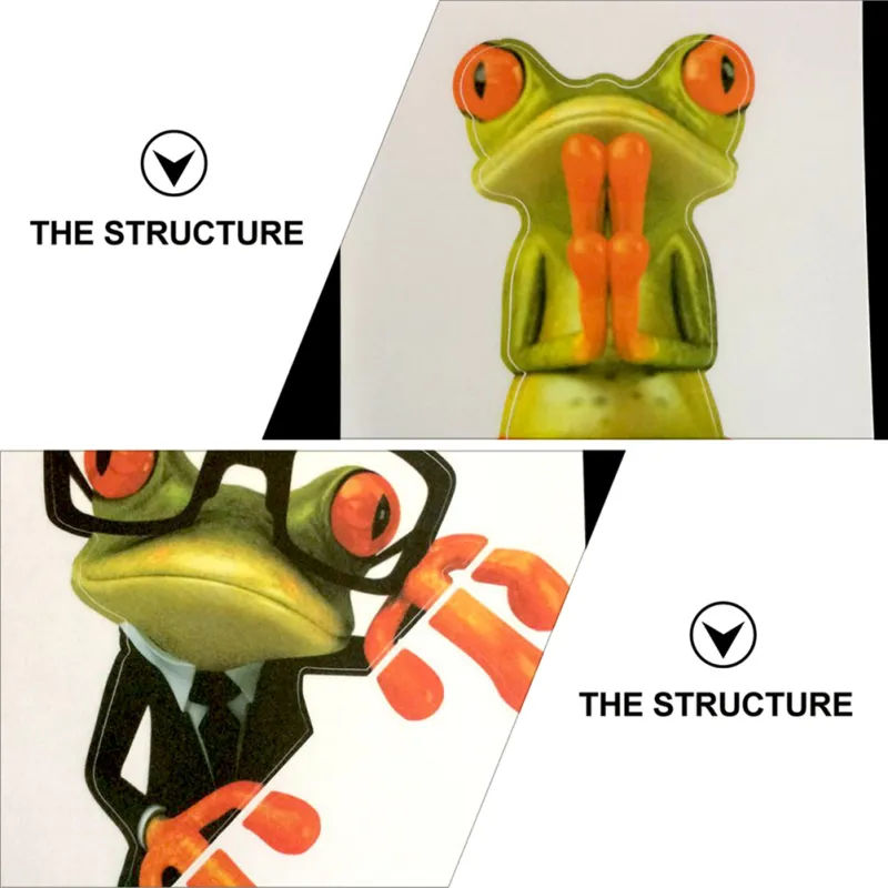 Cute 3D Frog Car Sticker Decal Set Fun Laptop Stickers, Skateboard ...