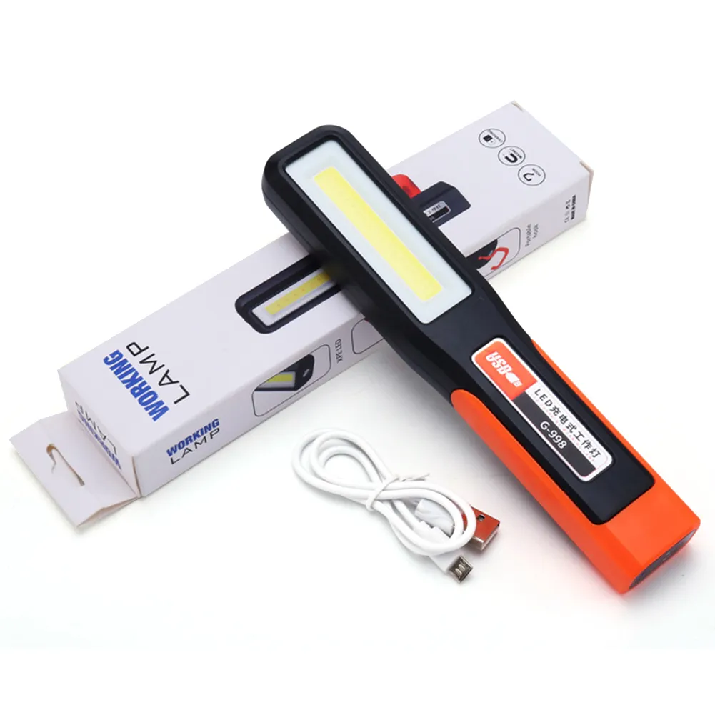DHgate.com:COB LED Flashlight, Portable 1200mAh Micro USB Rechargeable ...