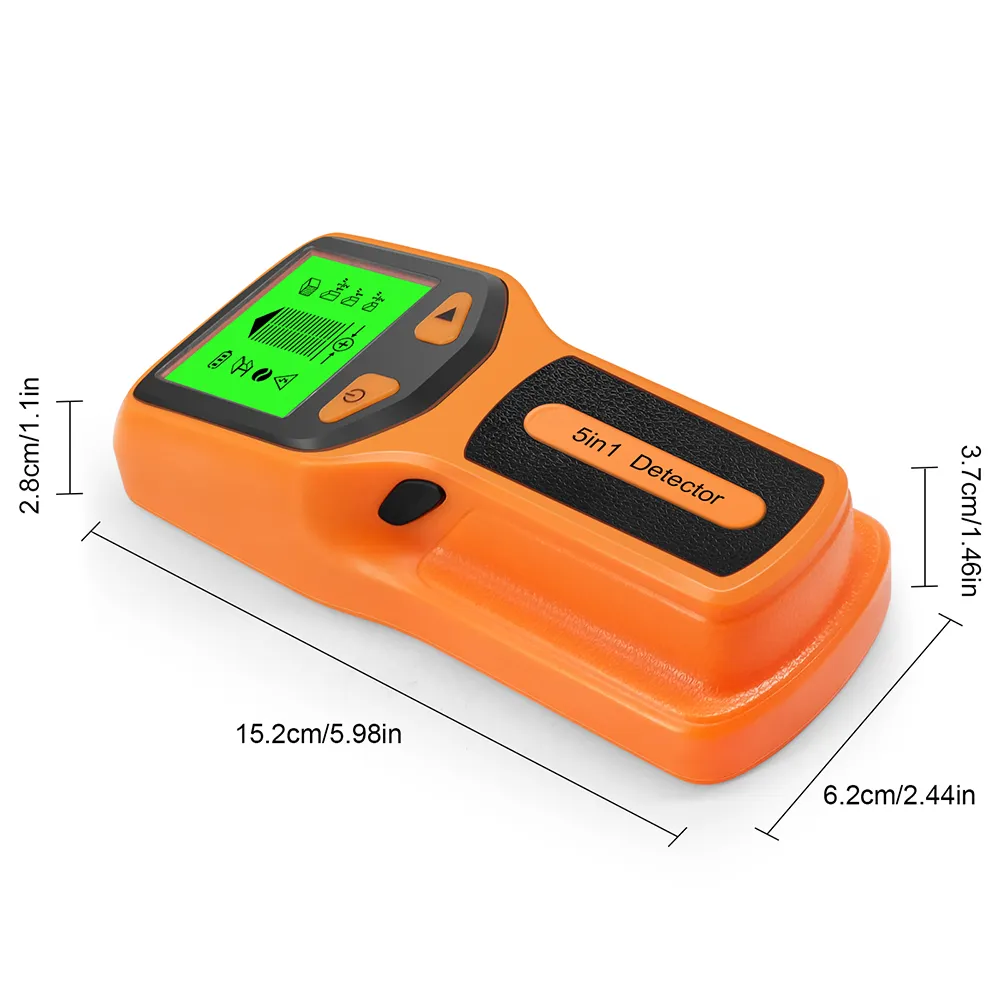 Wall Wire Tracer: 5-in-1 Metal Detector, AC Voltage Finder, & Stud ...